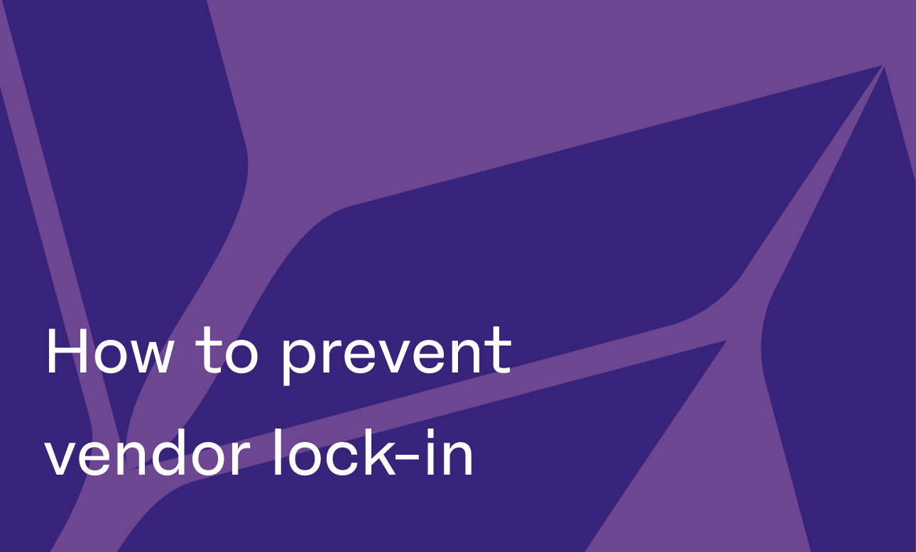 How to prevent vendor lock-in • Miyagami Amsterdam